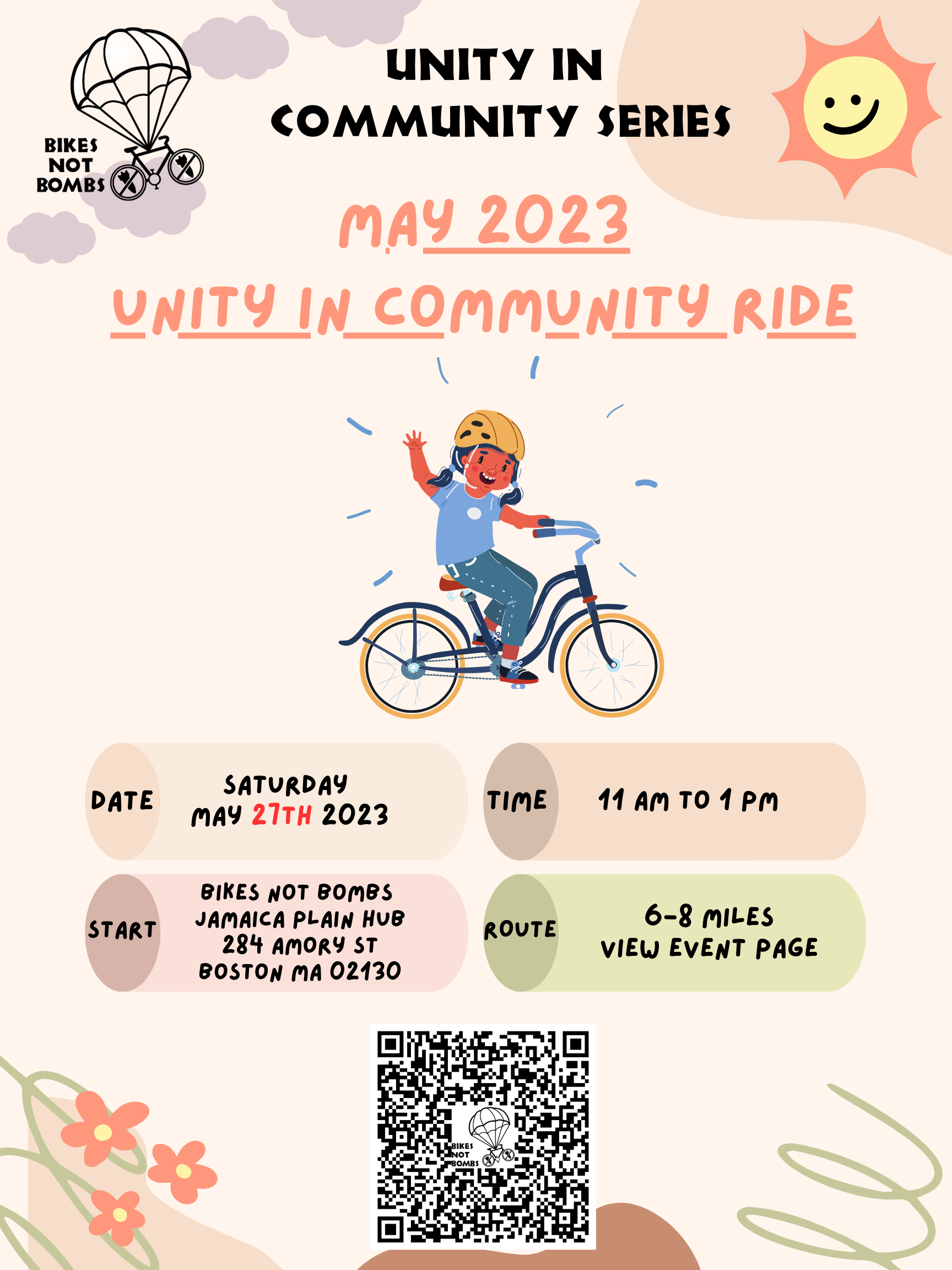 May 2023 Unity in Community Ride [5/27/23] - Bikes Not Bombs